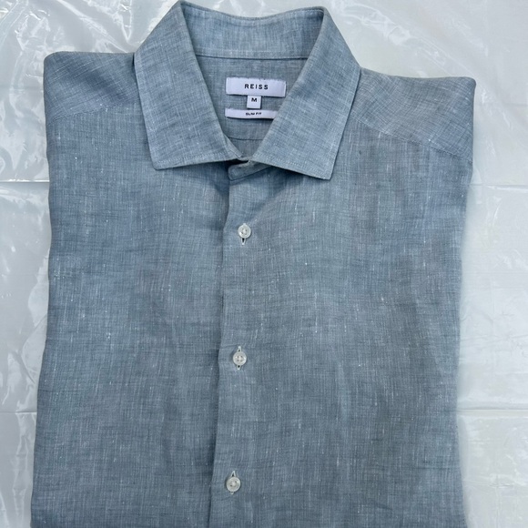 Reiss | Shirts | Reiss Linen Shirt Medium | Poshmark